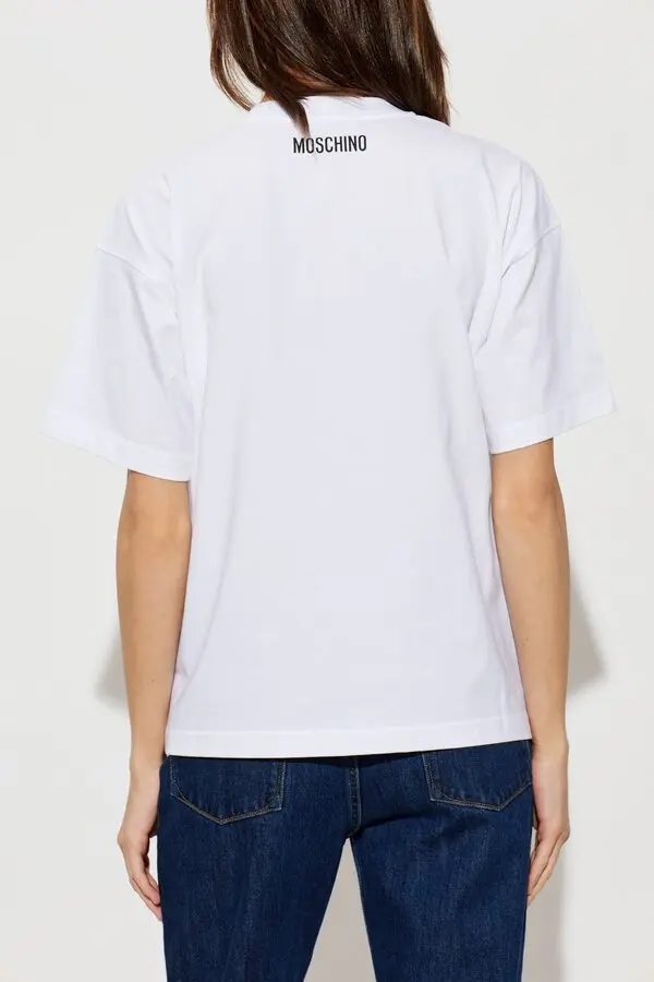 Moschino T-shirt With Sunglasses Print Pocket