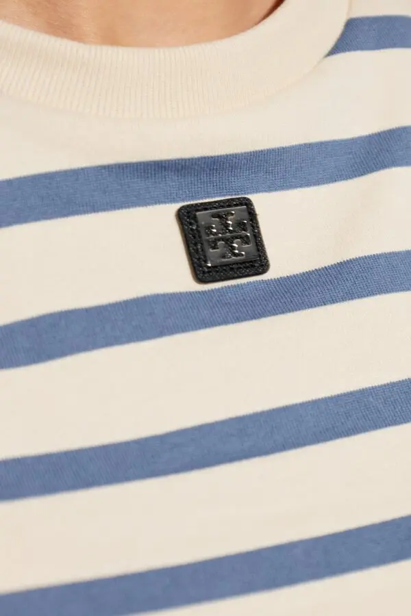 Tory Burch Striped Pattern T-shirt