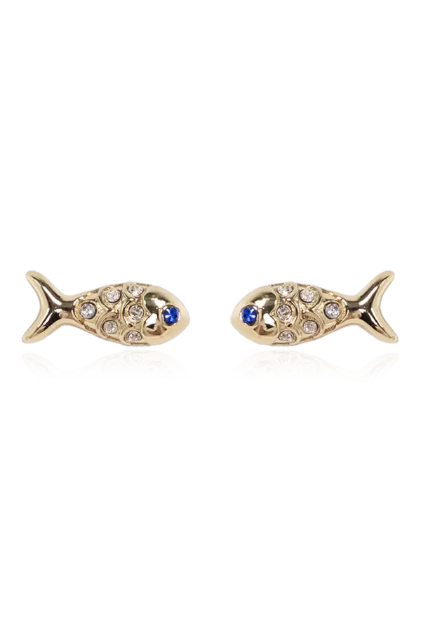 Kate Spade New York Earrings With Fish Motif - Gold