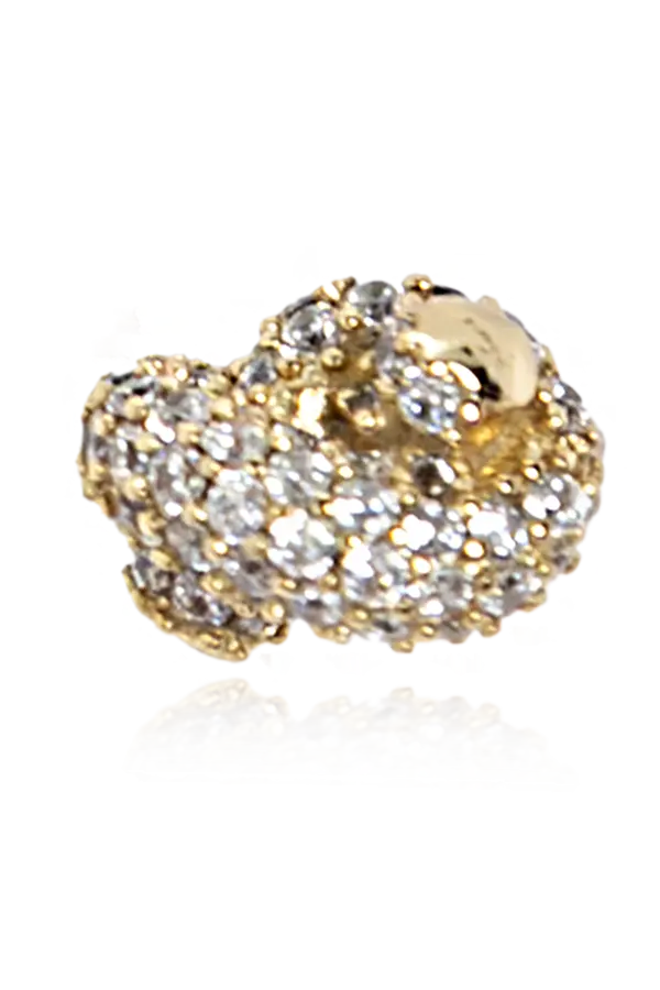 Kate Spade New York Crystal Embellished Tone Brass Earrings