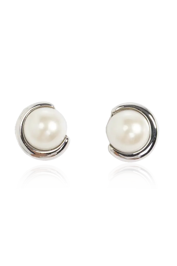 Kate Spade New York Earrings With Glass Pearl - Silver