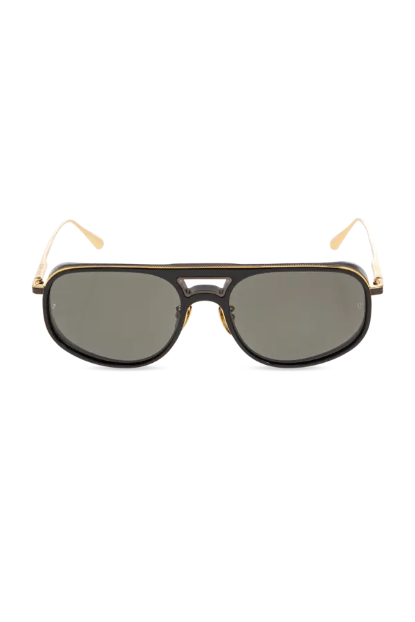 Linda Farrow Aviator Sunglasses - Black