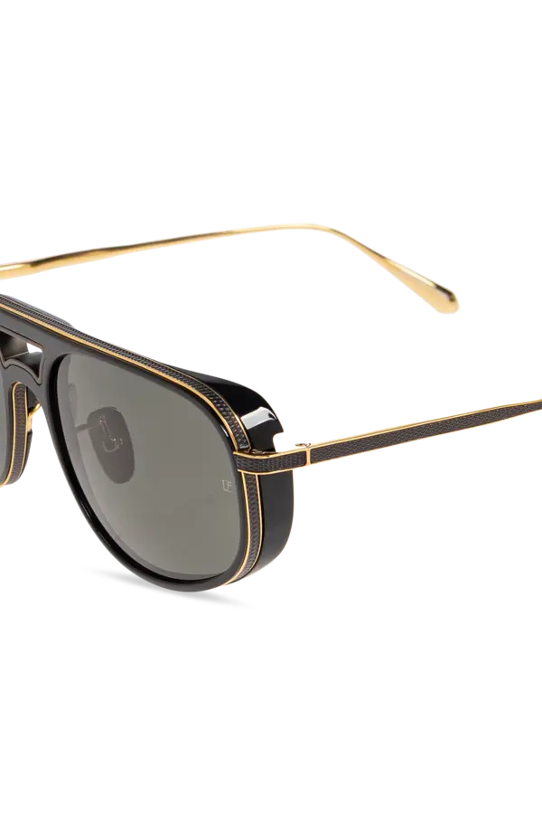 Linda Farrow Aviator Sunglasses - Black