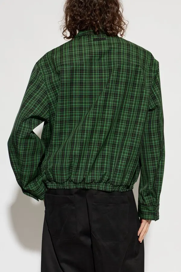 Marni Plaid Wool-cotton Blend Jacket