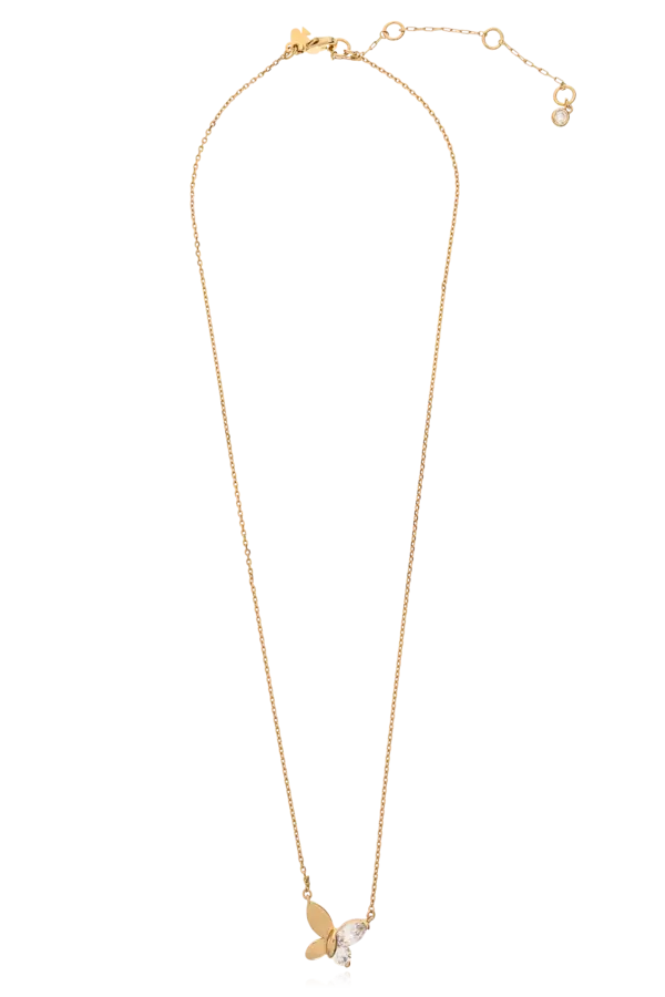 Kate Spade New York Crystal Embellished Butterfly Pendant Necklace