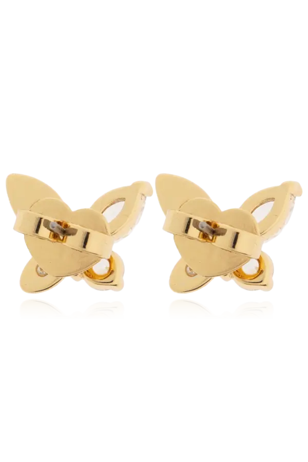 Kate Spade New York Tone Crystal Butterfly Earrings