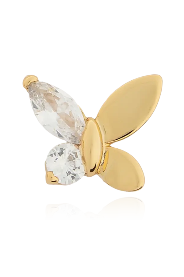 Kate Spade New York Tone Crystal Butterfly Earrings
