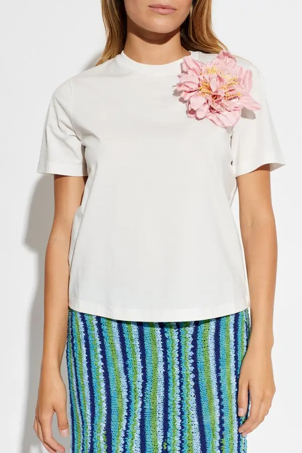 Tory Burch T-shirt With Appliqu