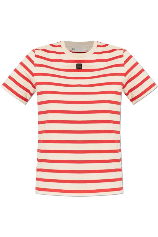 Tory Burch Striped Pattern T-shirt