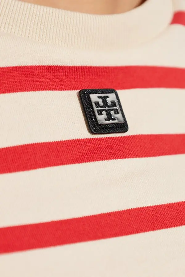 Tory Burch Striped Pattern T-shirt