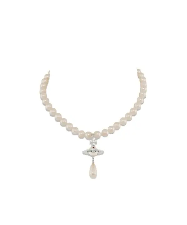 VIVIENNE WESTWOOD Pearl Drop Choker - Yellow