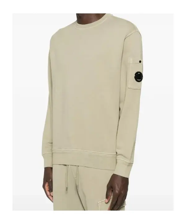 C.P. COMPANY Logo-patch Crew-neck Sweatshirt