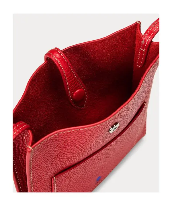 Polo Ralph Lauren Pebbled Leather Crossbody Bag