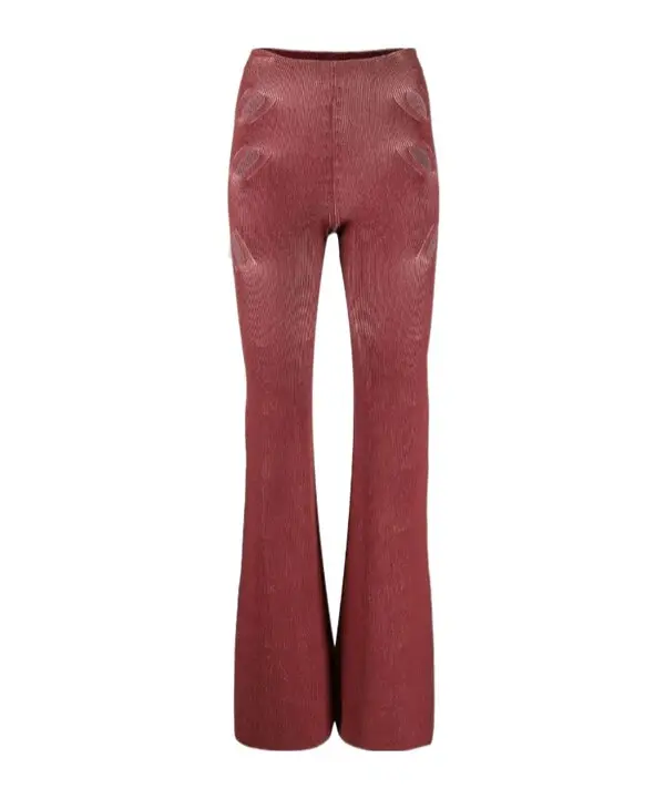 DION LEE Lock Slit Flared Pants