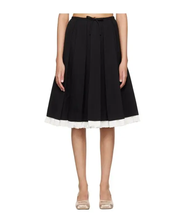 SHUSHU/TONG Layered Midi Skirt