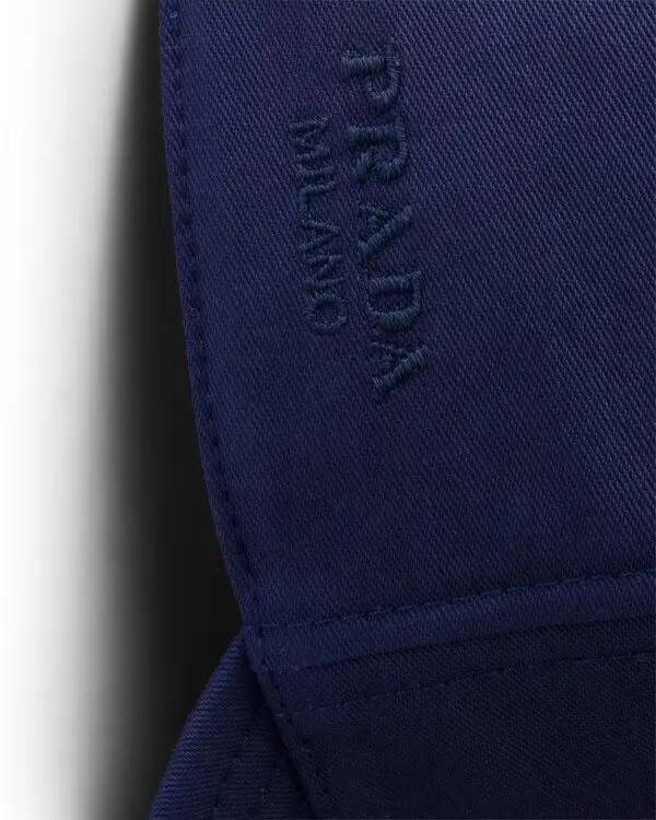 Prada Old Cotton Atin Baeball Cap