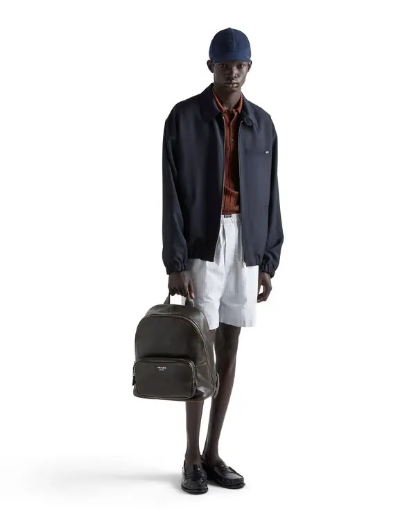 Prada Distressed Nappa Leather Backpack