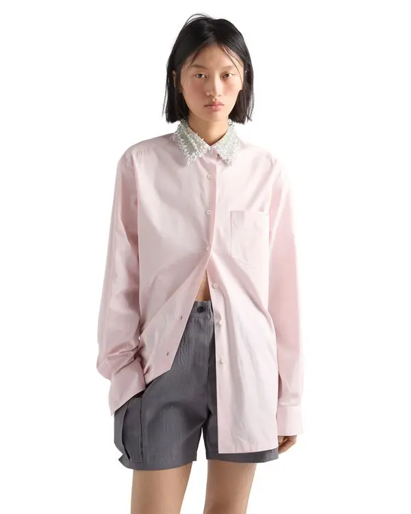 Prada Poplin Shirt - Pink