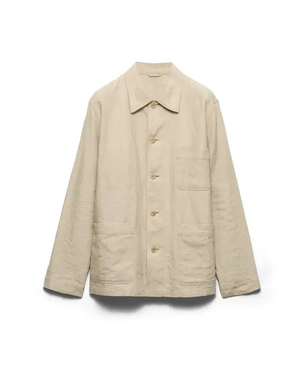 Prada Single-breasted Linen Jacket