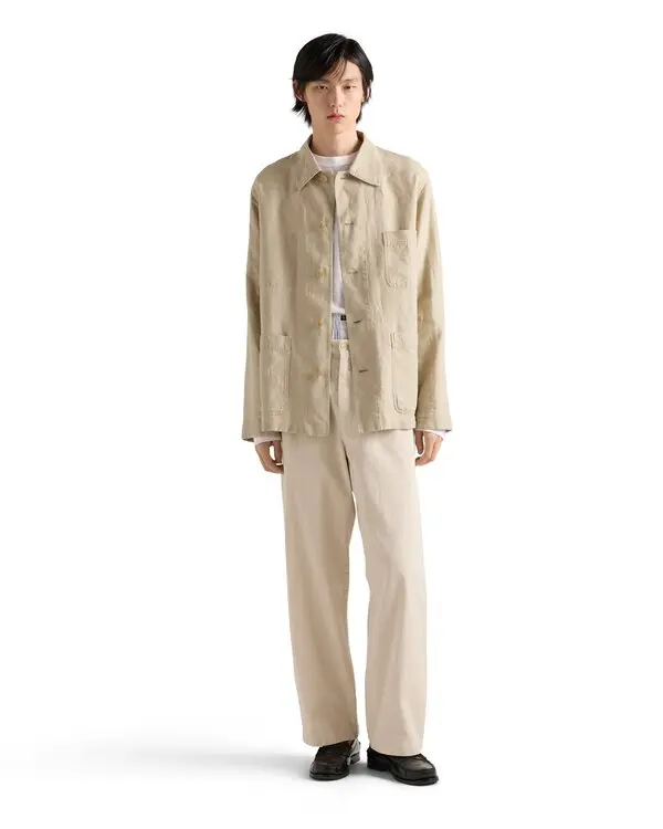 Prada Single-breasted Linen Jacket