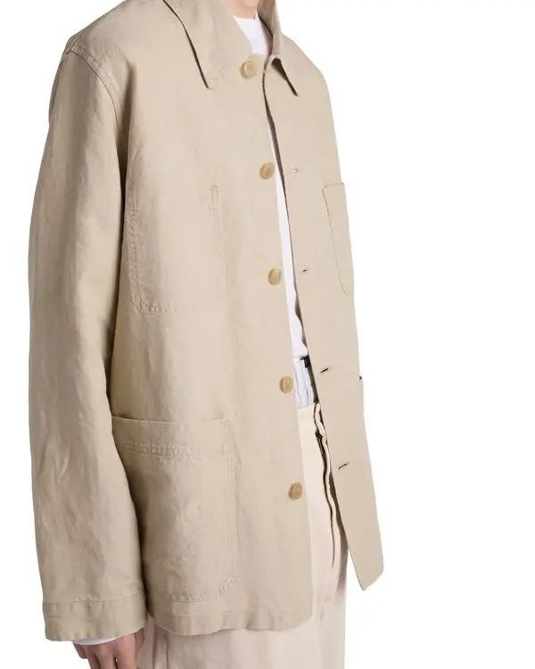 Prada Single-breasted Linen Jacket