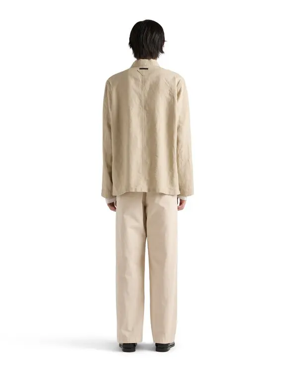 Prada Single-breasted Linen Jacket
