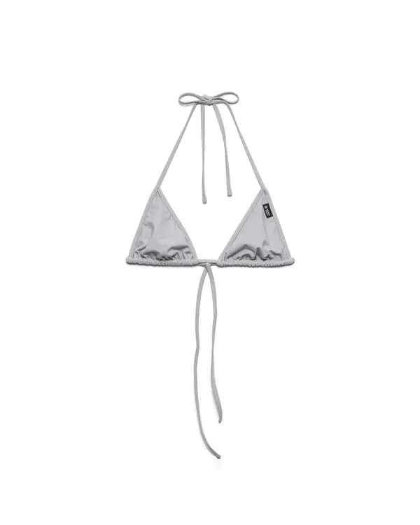 Prada Jersey Bikini Top - Grey