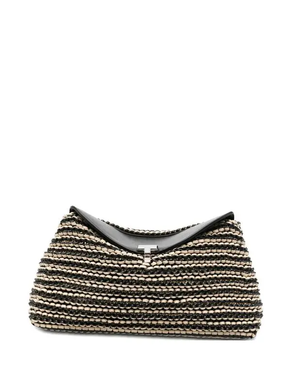 TOTEME Pochette With Turn Lock Closure - Black