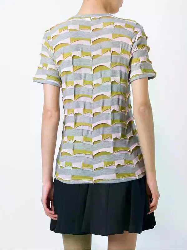 Junya Watanabe Comme Des Garçons Striped Panel T-shirt