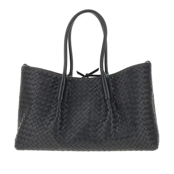 Bottega Veneta Reversible Leather Tote Bag - Black