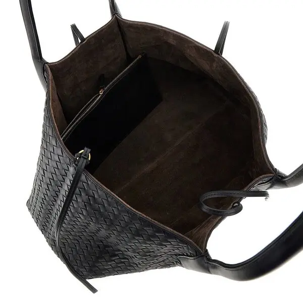 Bottega Veneta Reversible Leather Tote Bag - Black