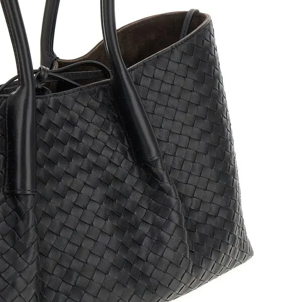 Bottega Veneta Reversible Leather Tote Bag - Black