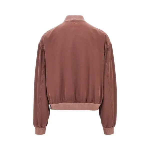Versace Washed Silk Bomber Jacket