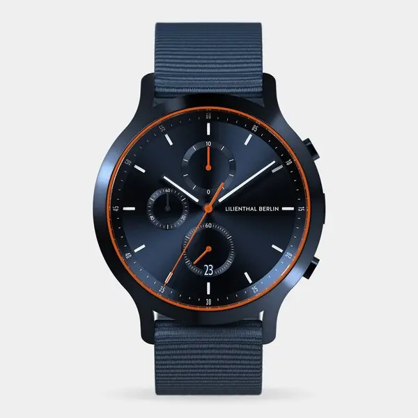 Lilienthal Berlin Chronograph Watch - Blue