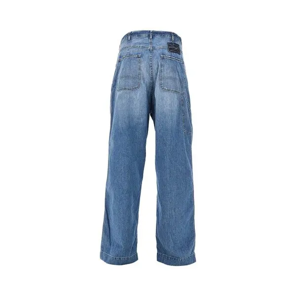 MAISON MARGIELA Washed Denim Wide Leg Jeans