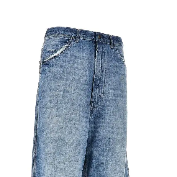 MAISON MARGIELA Washed Denim Wide Leg Jeans