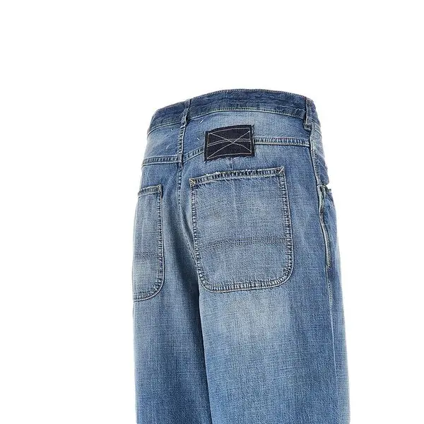 MAISON MARGIELA Washed Denim Wide Leg Jeans