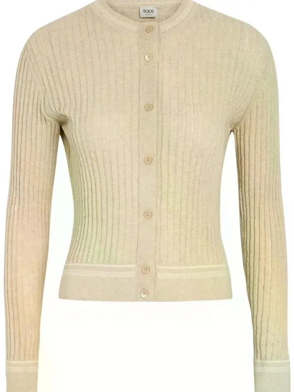 TOD'S Ribbed Knit Cardigan