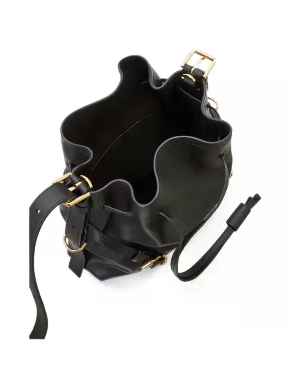 Givenchy Small Voyou Leather Bucket Bag - Black