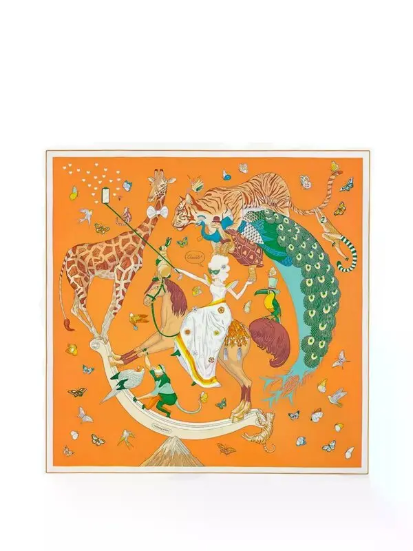 Hermès 2020s Story Silk Scarf