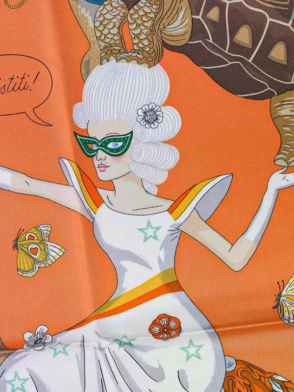 Hermès 2020s Story Silk Scarf