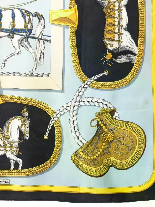Hermès 1986 Grand Apparat Silk Scarf