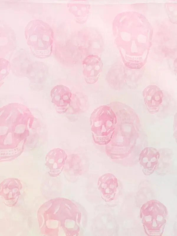 Alexander McQueen Classic Skull Silk Scarf