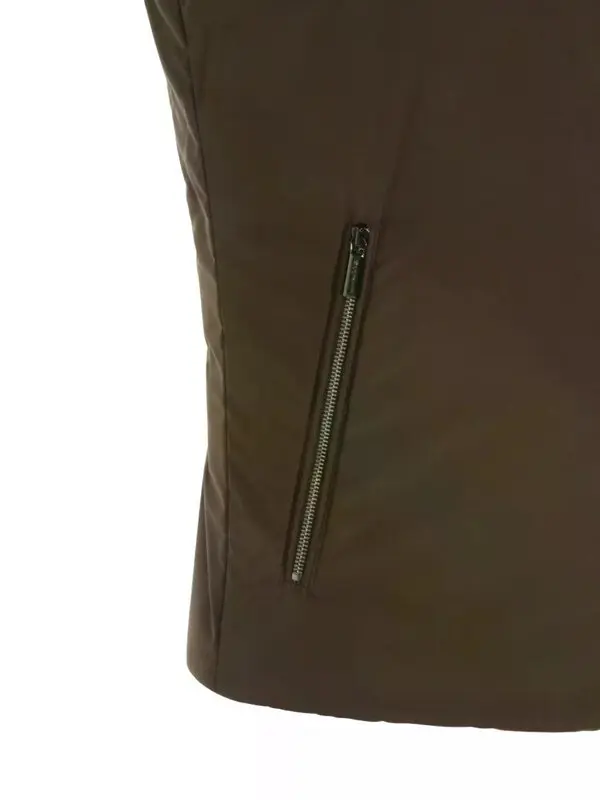 MOORER High-neck Zip-up Gilet