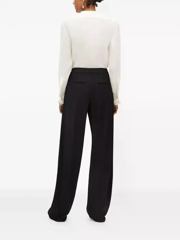 Another Tomorrow Satin Stripe Tuxedo Trousers