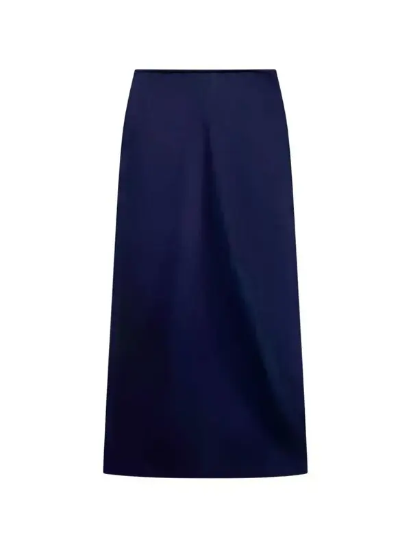 Another Tomorrow Bias-cut Midi Skirt
