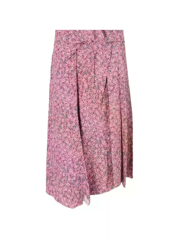 Isabel Marant Étoile Cacia Floral-print Asymmetric Midi Skirt - Pink