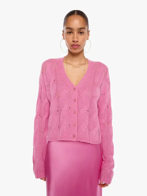 Sablyn Jolie Cable Cardigan - Pink