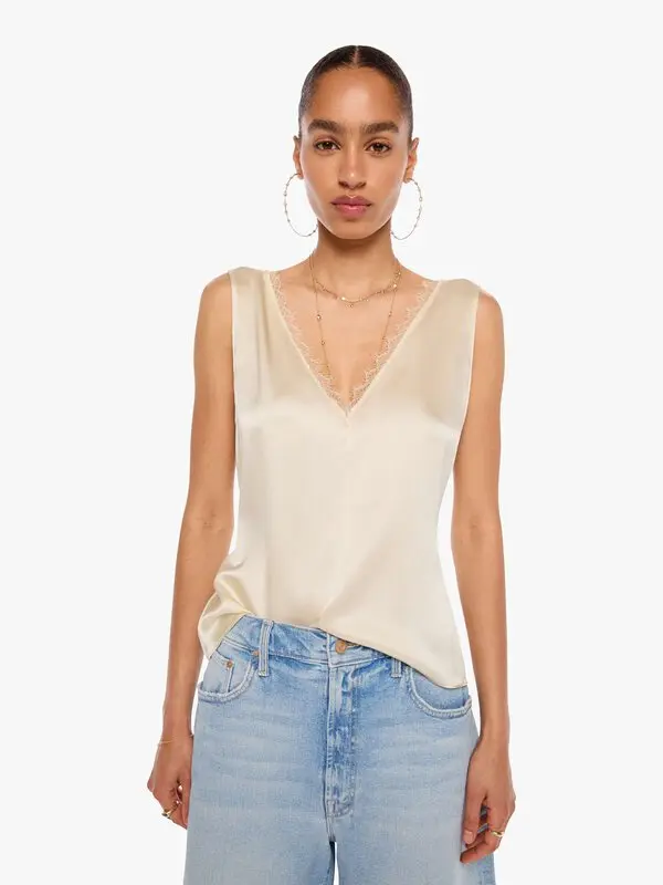 Sablyn Silk V-neck Tank Top - Multi