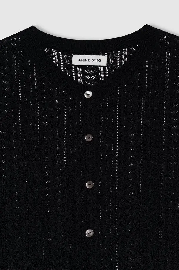 ANINE BING Moni Crop Cardigan